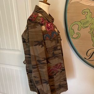 Johnny Was | Jackets & Coats | Johnny Was Camo Embroidered Jacket ...